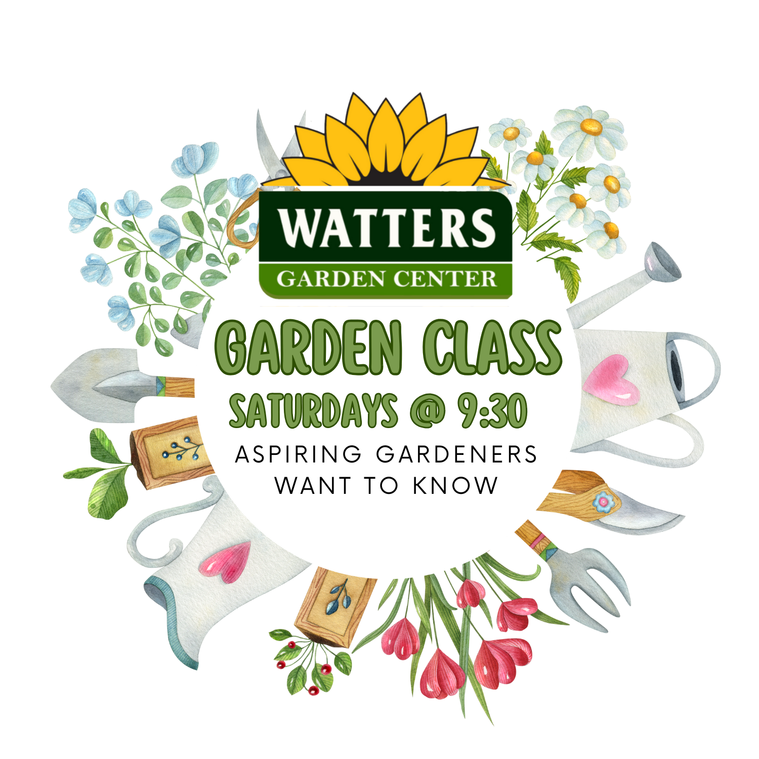Free July Garden Classes at Watters Garden Center